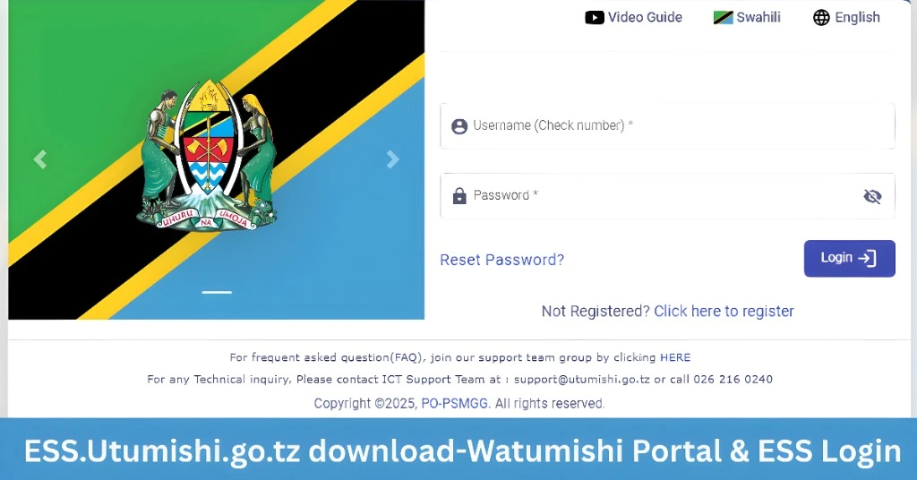 ESS Utumishi Login 2025 – Official & Secure ESS Portal