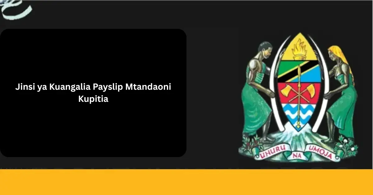Jinsi ya Kuangalia Payslip Mtandaoni Kupitia